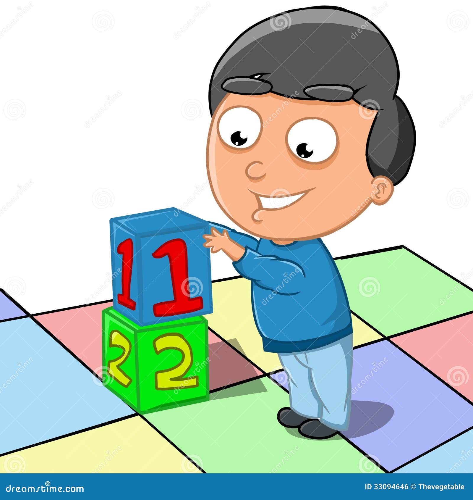 Children Learn to count stock illustration. Illustration of digit ...