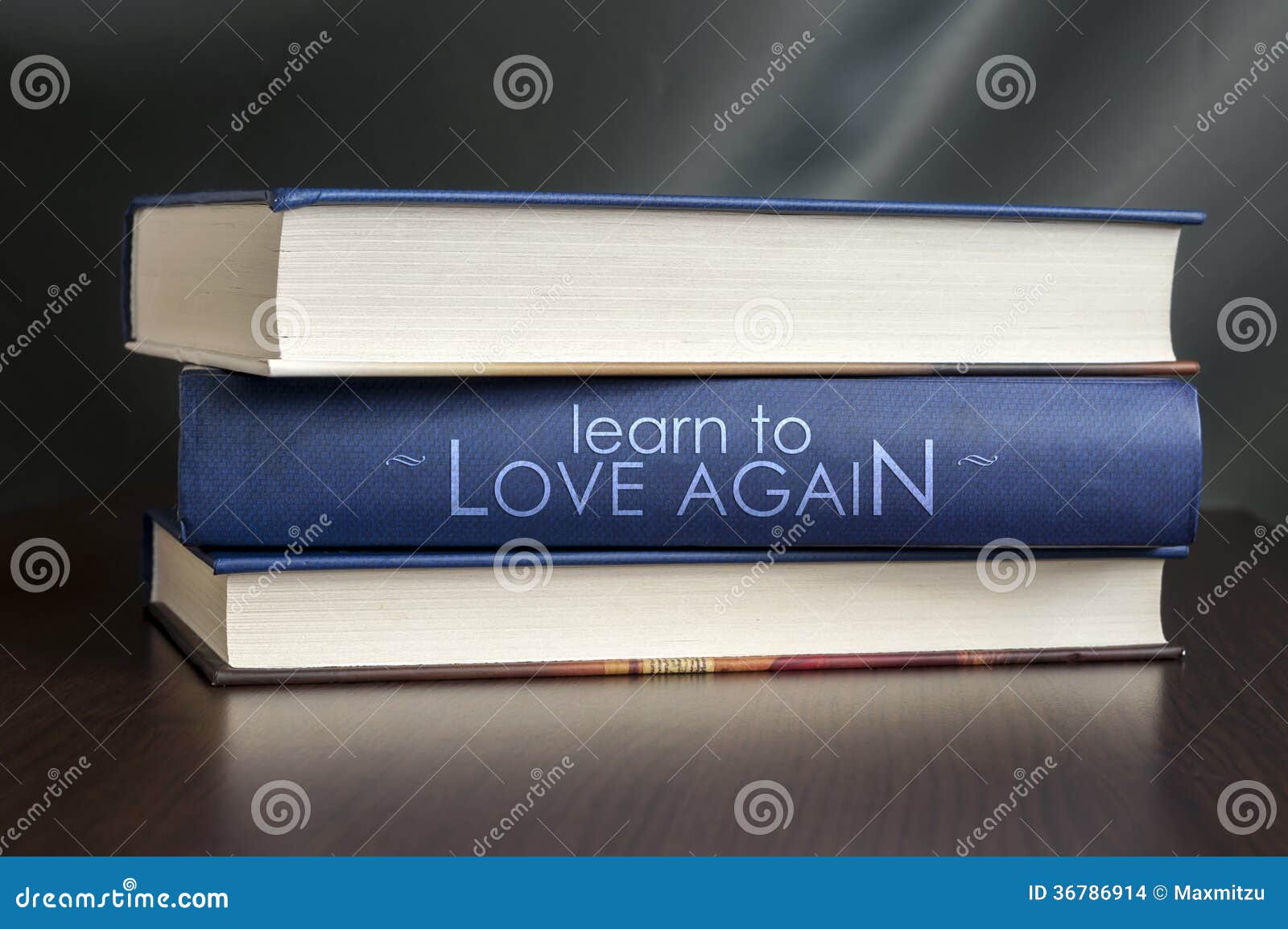 Learn To Love Again. Book Concept. Stock Photo - Image of letters ...