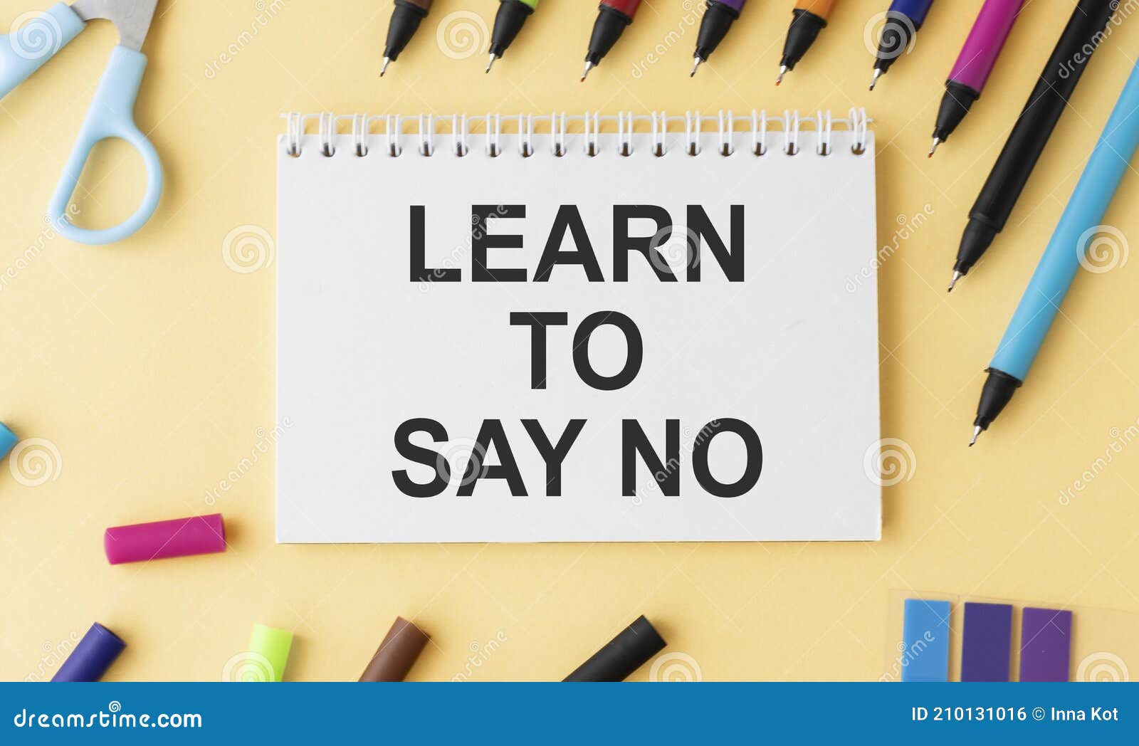 Say No - Advice or Reminder on a Clipboard Stock Photo - Image of ...