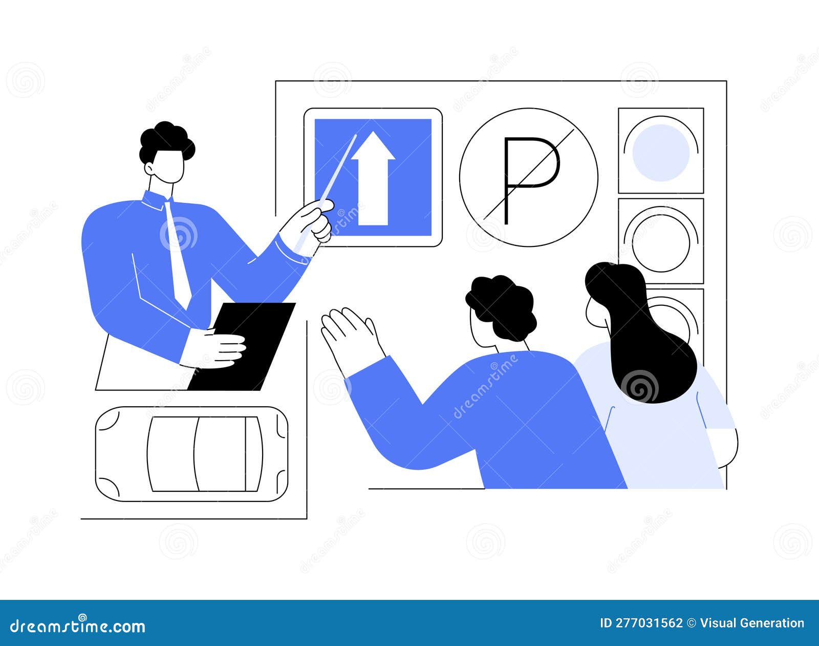 Learn Traffic Rules Abstract Concept Vector Illustration. Stock Vector ...