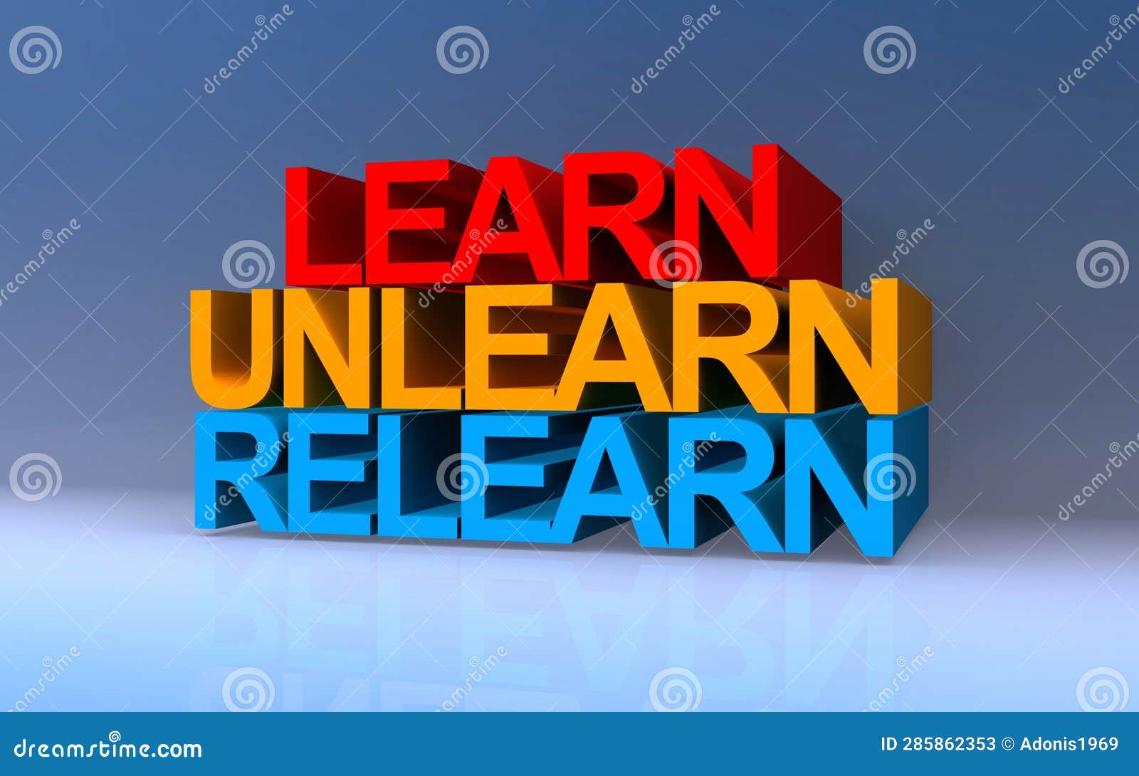 Learn Unlearn Relearn on Blue Stock Illustration - Illustration of ... Learn Unlearn Relearn on Blue Stock Illustration - Illustration of ...