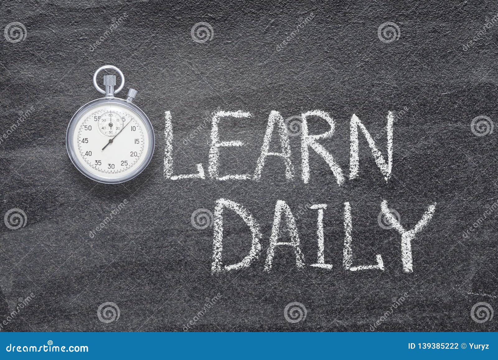 Learn daily watch stock photo. Image of time, face, stopwatch - 139385222