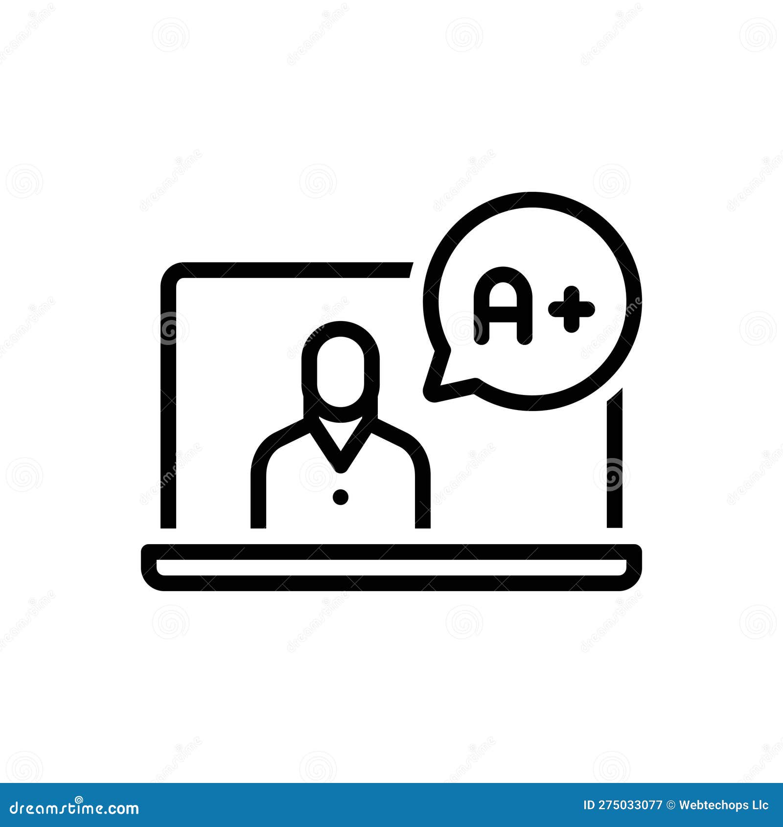 Black Line Icon for Learned, Education and Student Stock Vector ...