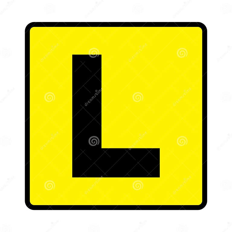 Learner Driver Car Icon, Vector Illustration Stock Vector ...