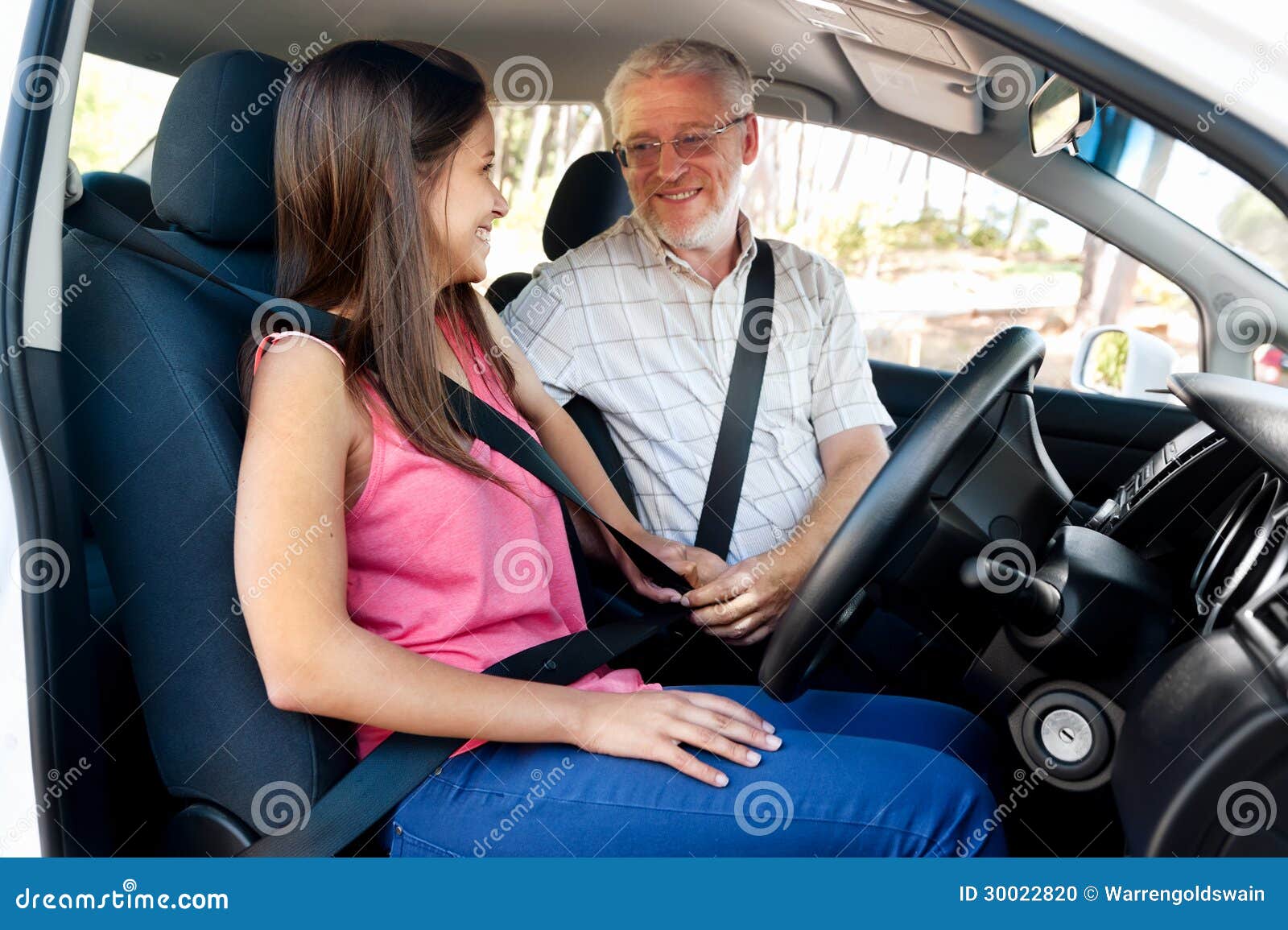 Learning to drive stock photo. Image of adult, confident - 30022820