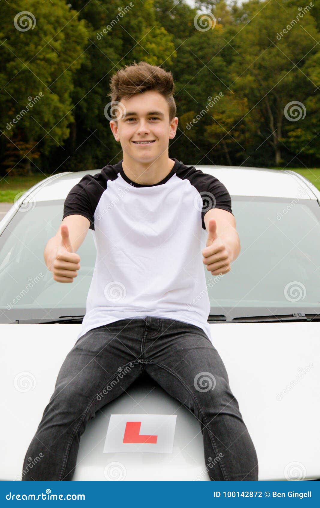 Learner Driver stock photo. Image of united, teenage - 100142872