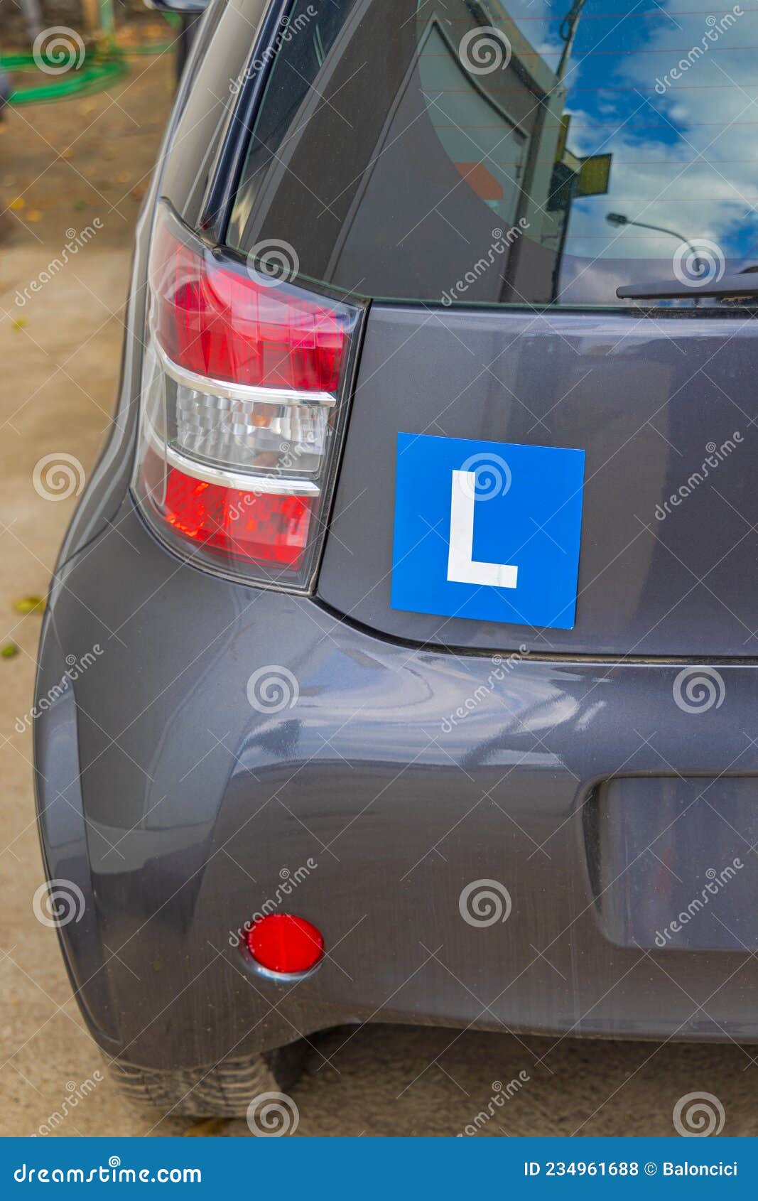Learner Plate Car stock photo. Image of automobile, vehicle - 234961688