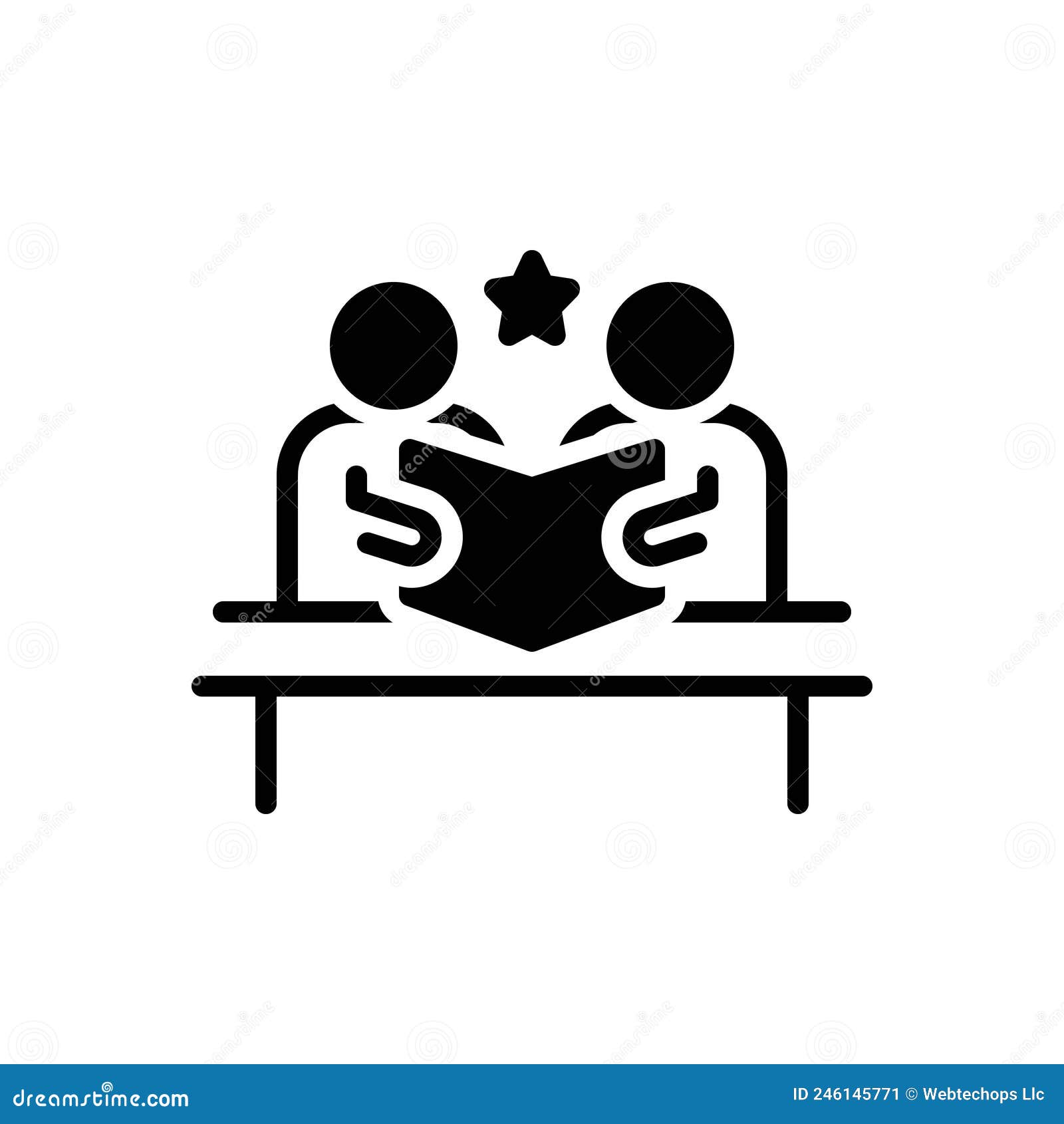 Black Solid Icon for Learners, Neophyte and Fresher Stock Vector ...