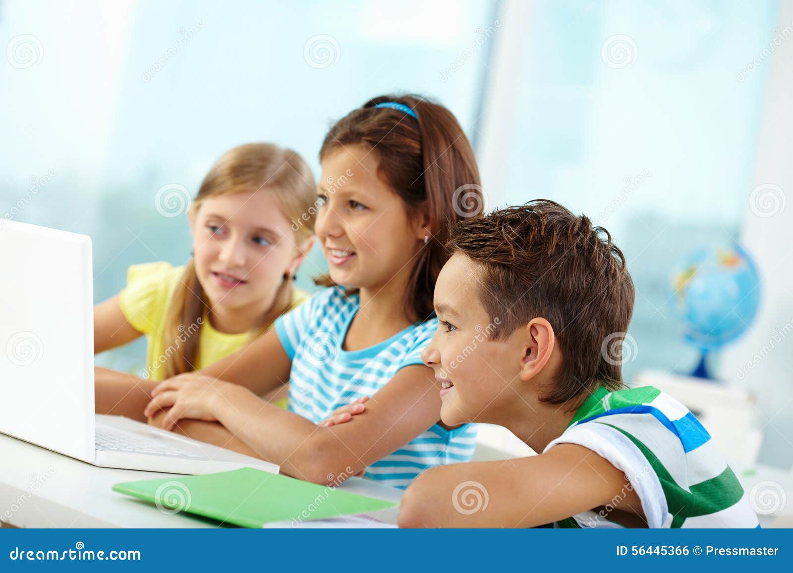 Learners studying stock photo. Image of pretty, handsome - 56445366