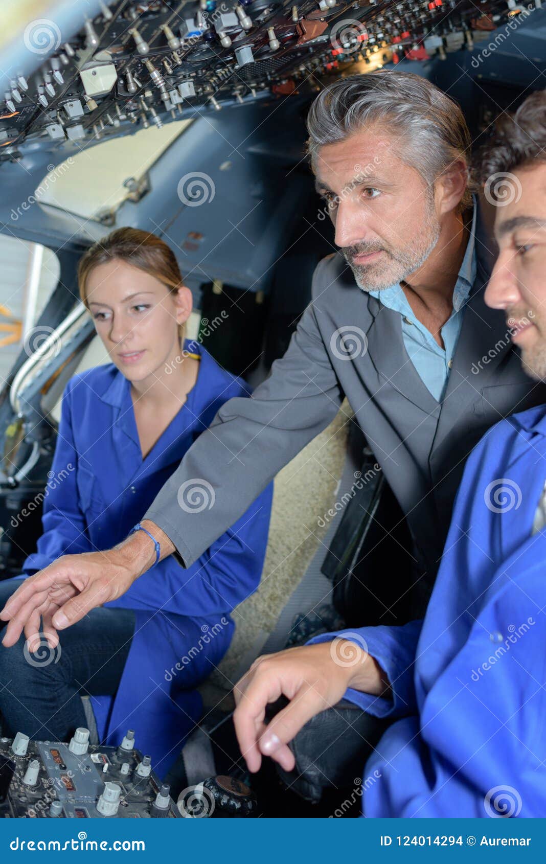 Learning the Aircraft System Stock Photo - Image of teaching ...