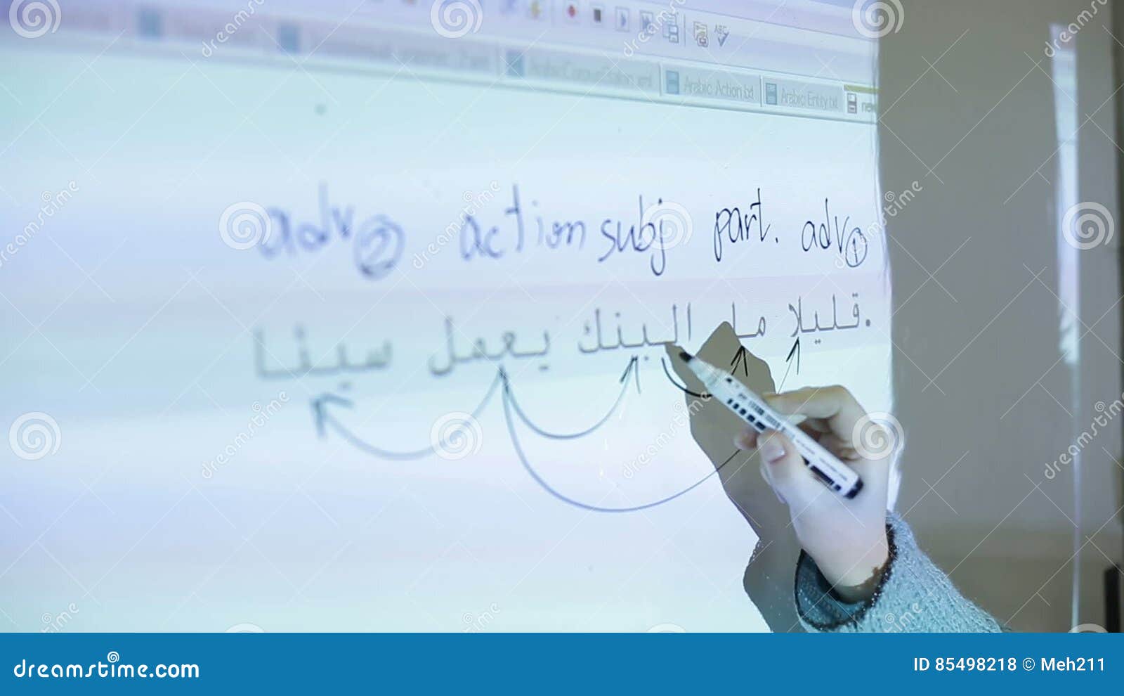 Learning of Arabic Language in the Classroom Stock Footage - Video of ...
