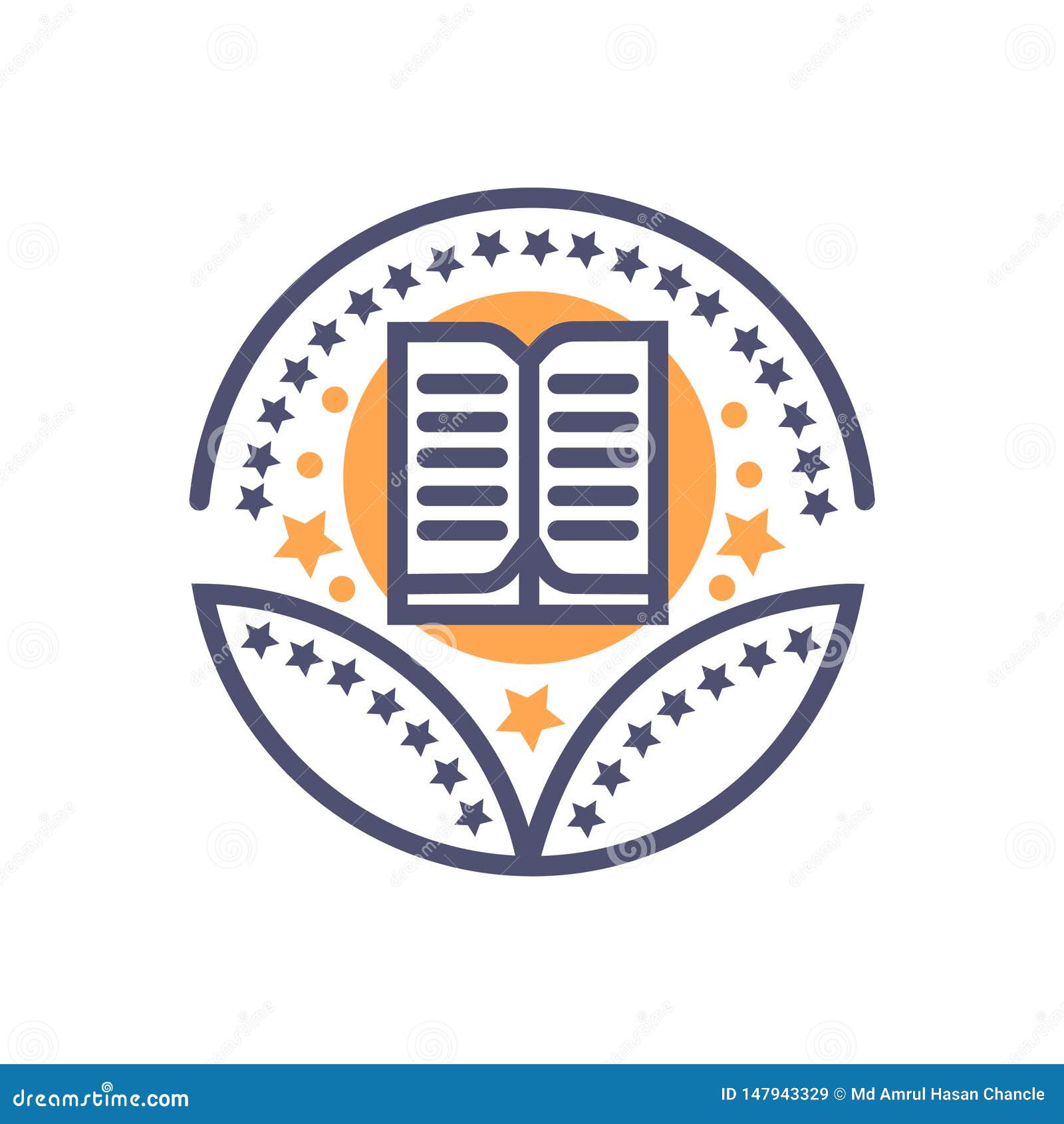 Learning Award Sign Symbol- Vector Education Sign Stock Illustration ...