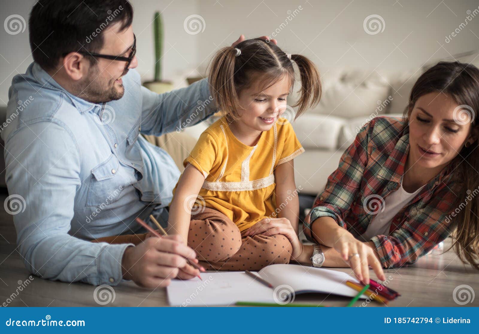 Learning begins at home stock photo. Image of family - 185742794