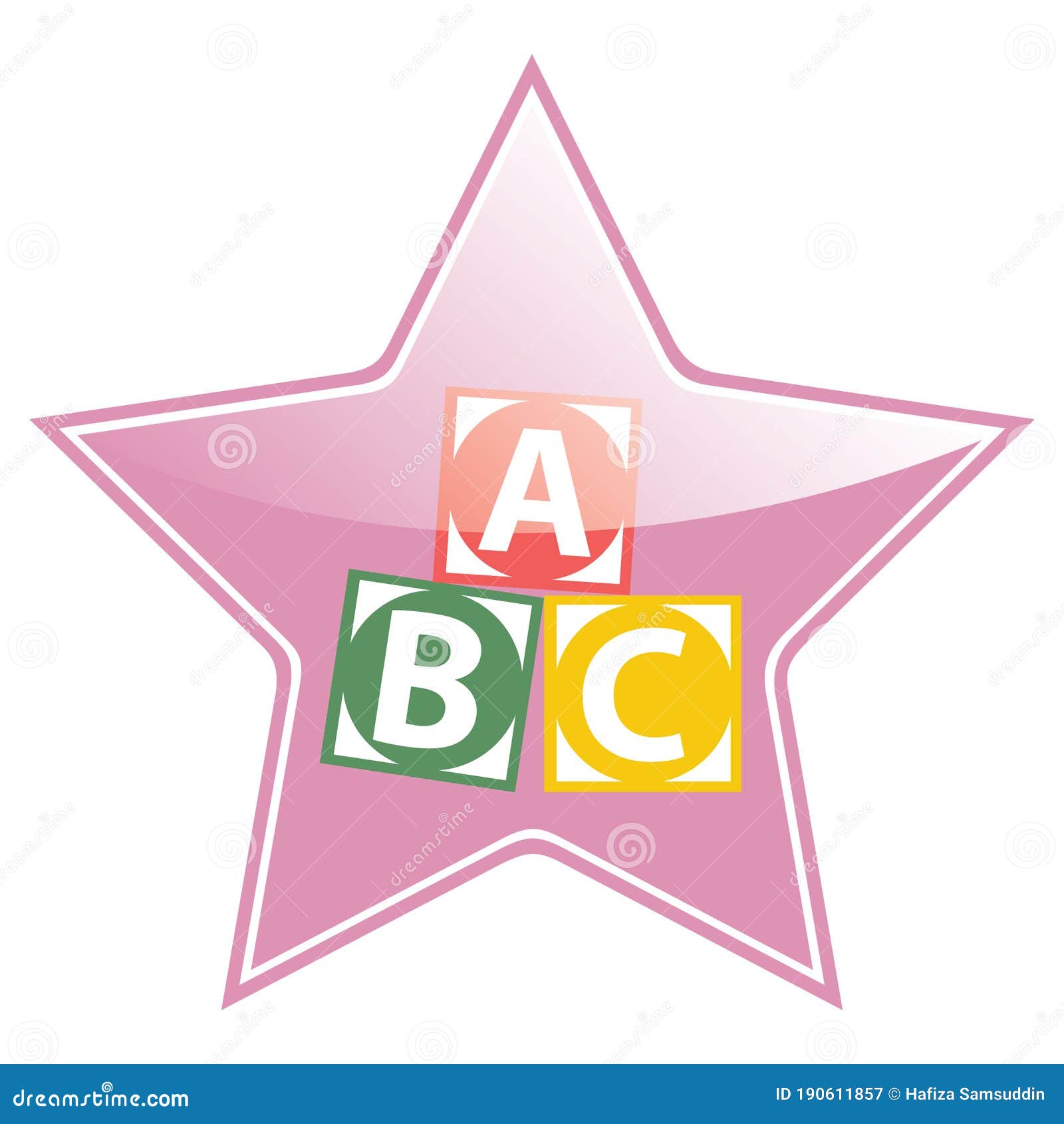 Learning Blocks Alphabet Cartoon Vector | CartoonDealer.com #42618119