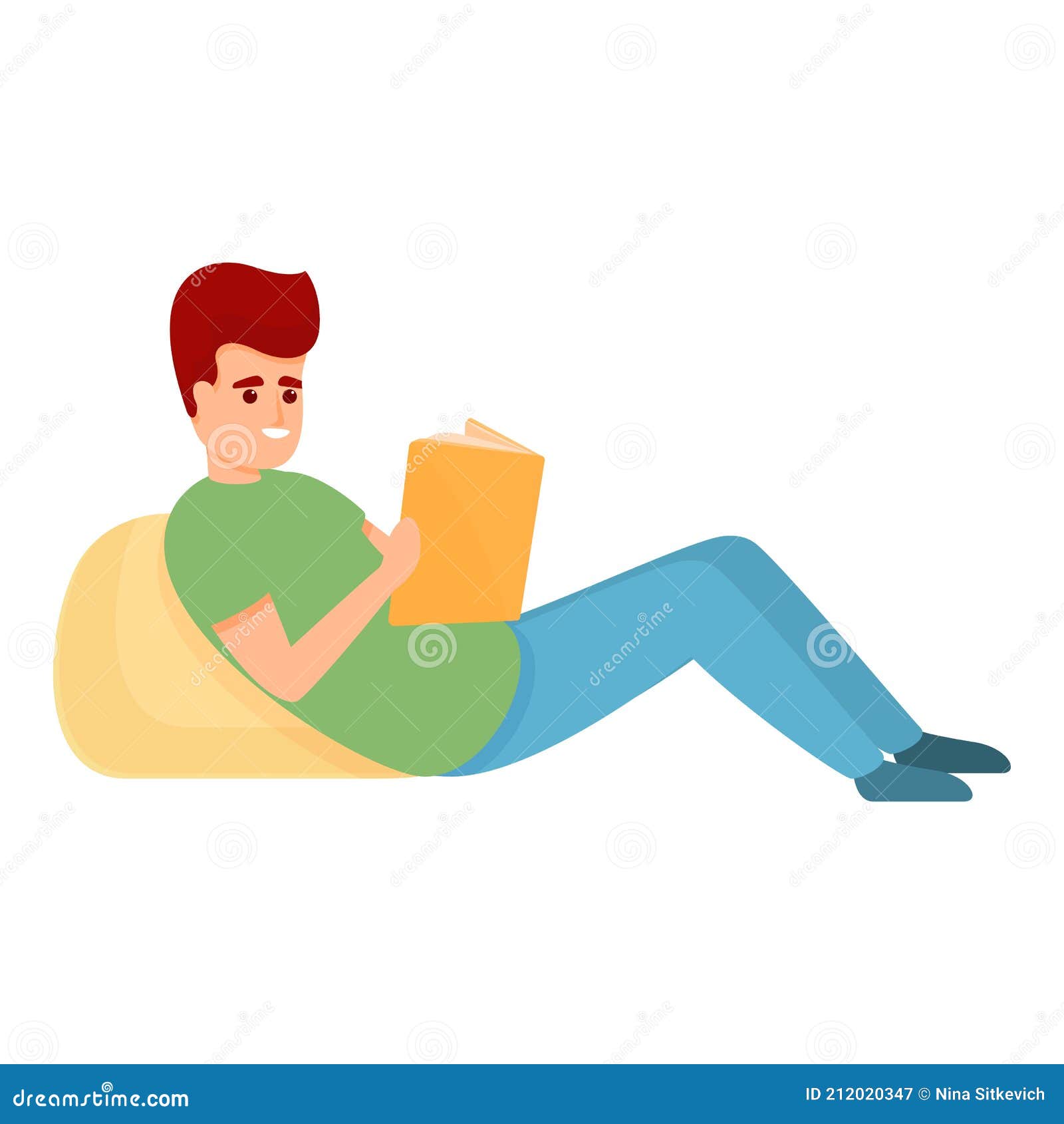 Learning Boy Icon, Cartoon Style Stock Vector - Illustration of class ...