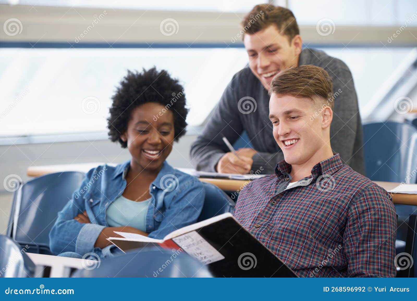 Learning Can Be Fun with the Right Class Mates. a Group of Students ...