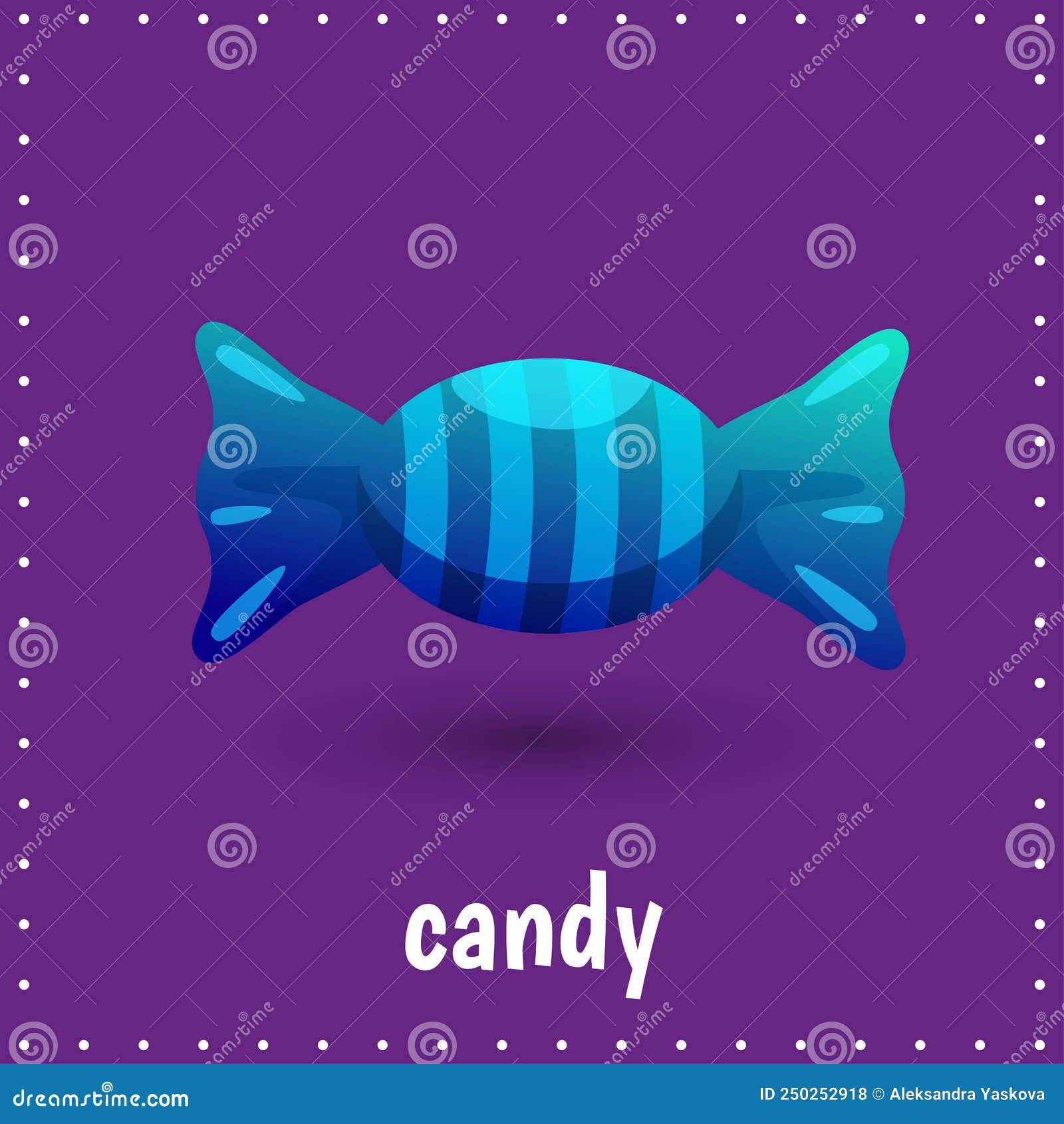 Learning Cards for Kids Education. Candy. Educational Worksheets for ...