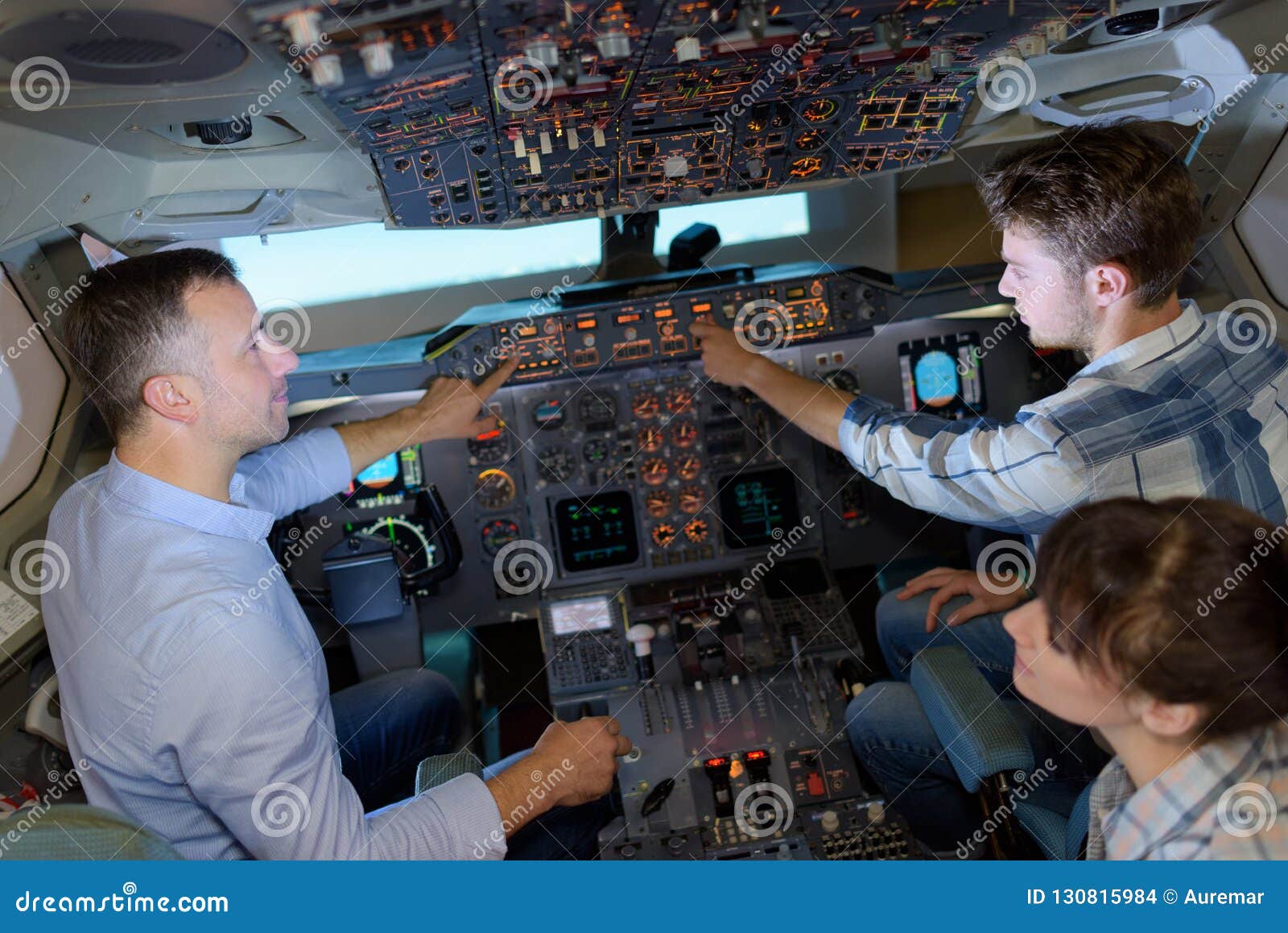 Learning The Cockpit Panel Stock Photo | CartoonDealer.com #130815984