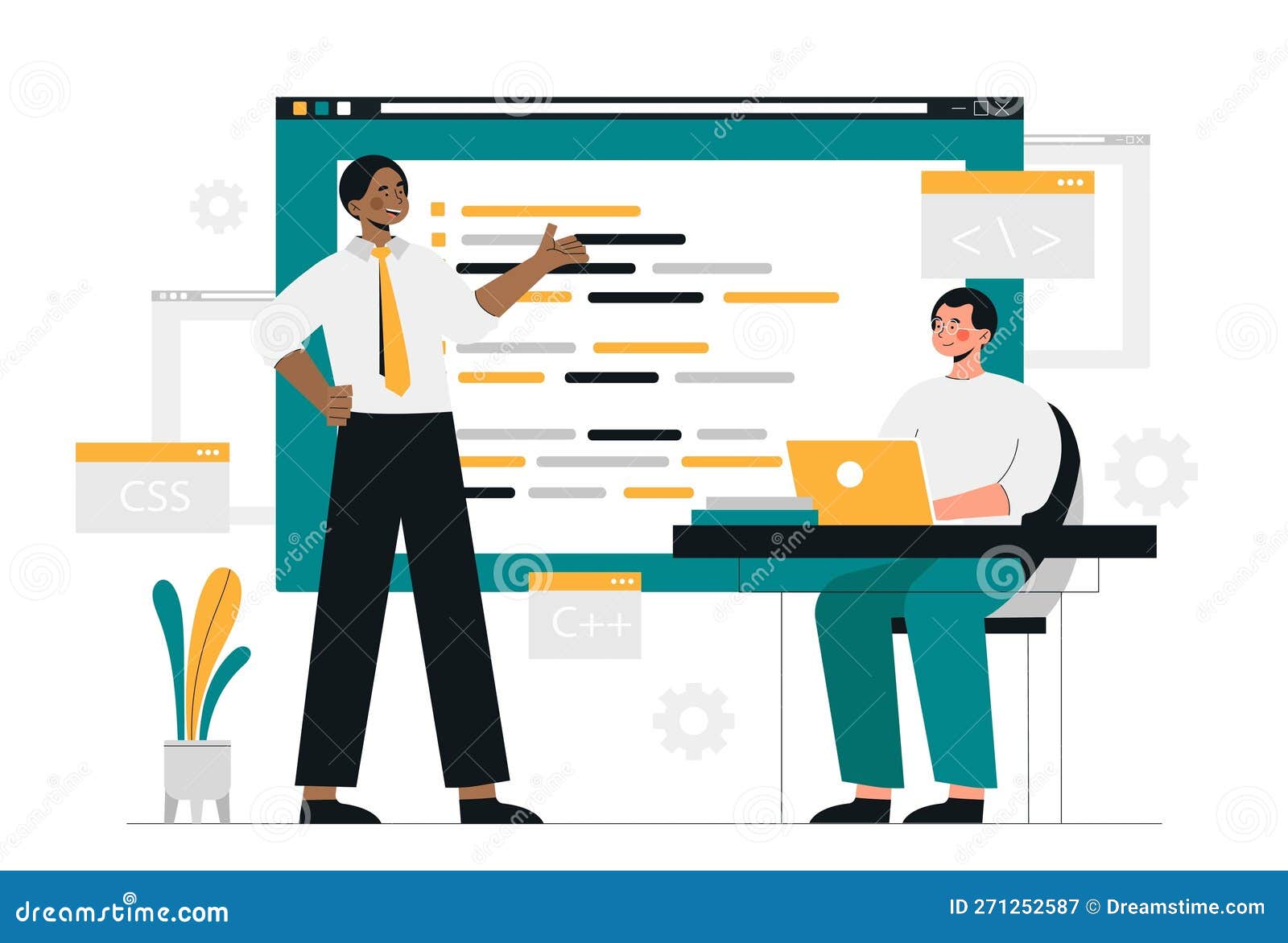 Optimization - Cartoon Illustration On Blue Chalkboard. Stock Photo ...