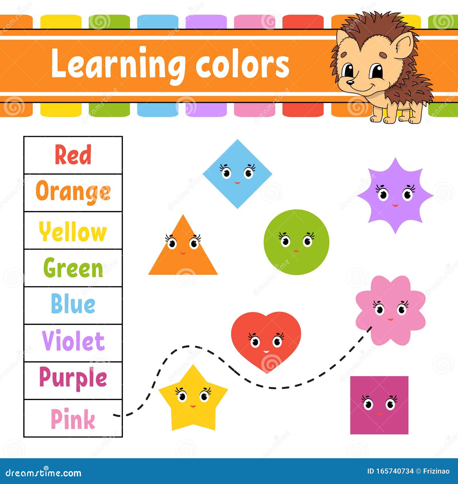 Learning Colors. Education Developing Worksheet. Activity Page with ...