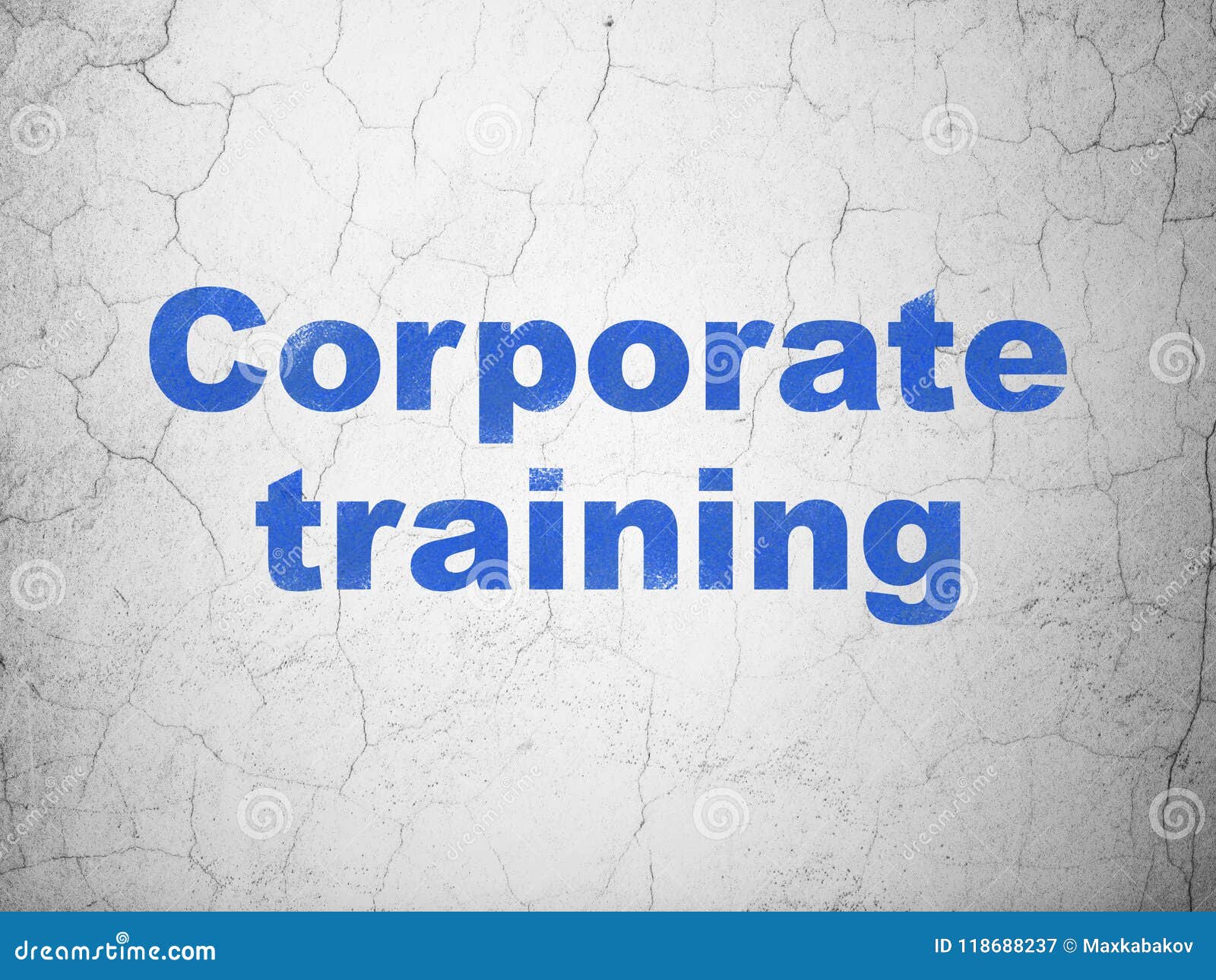 Learning Concept: Corporate Training on Wall Background Stock Image ...