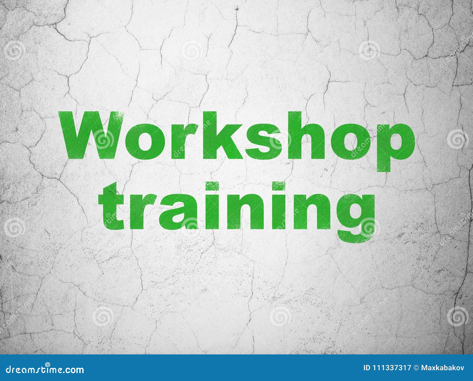 Learning Concept: Workshop Training on Wall Background Stock ...