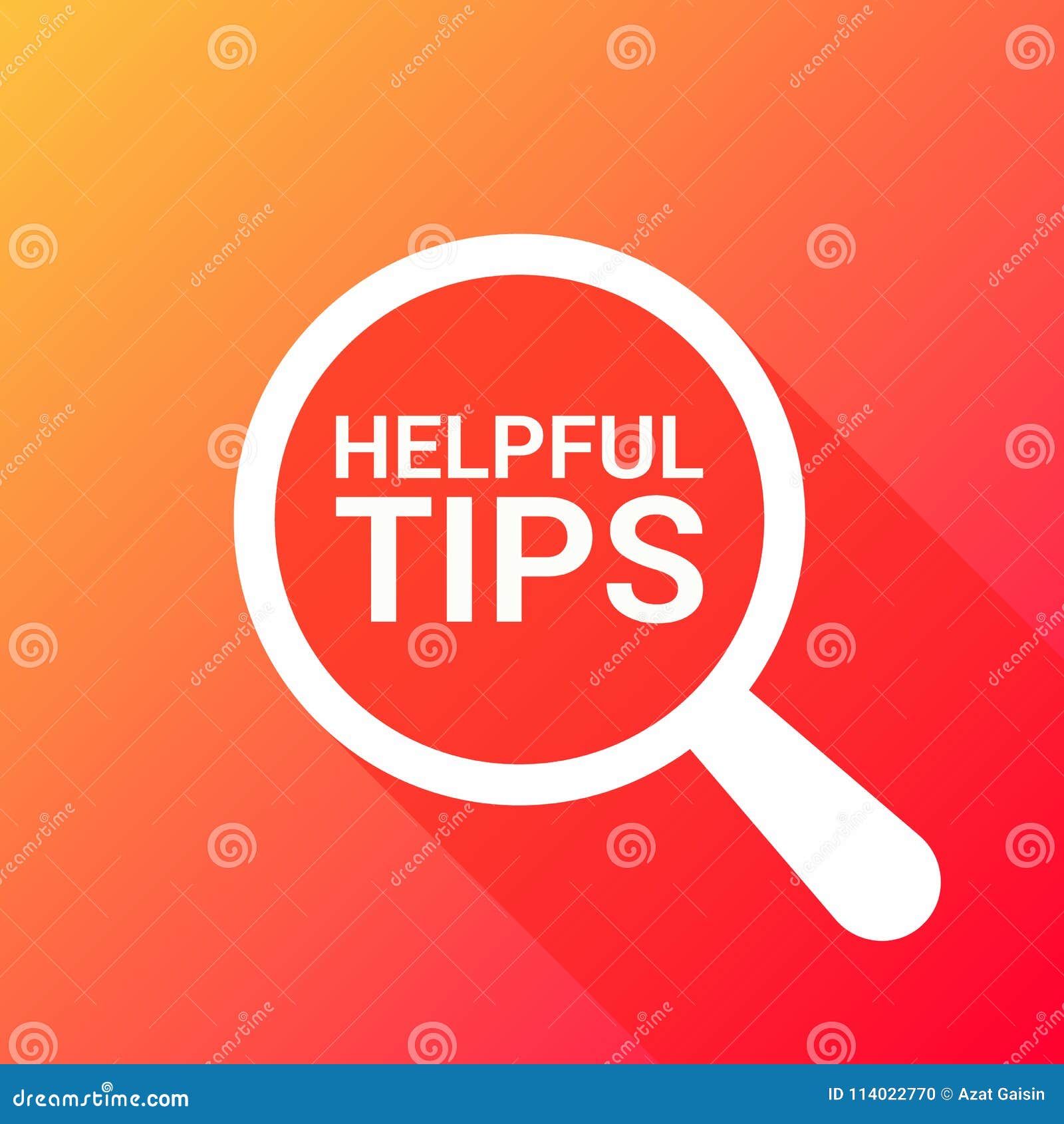 Learning Concept: Magnifying Optical Glass With Words Helpful Tips ...
