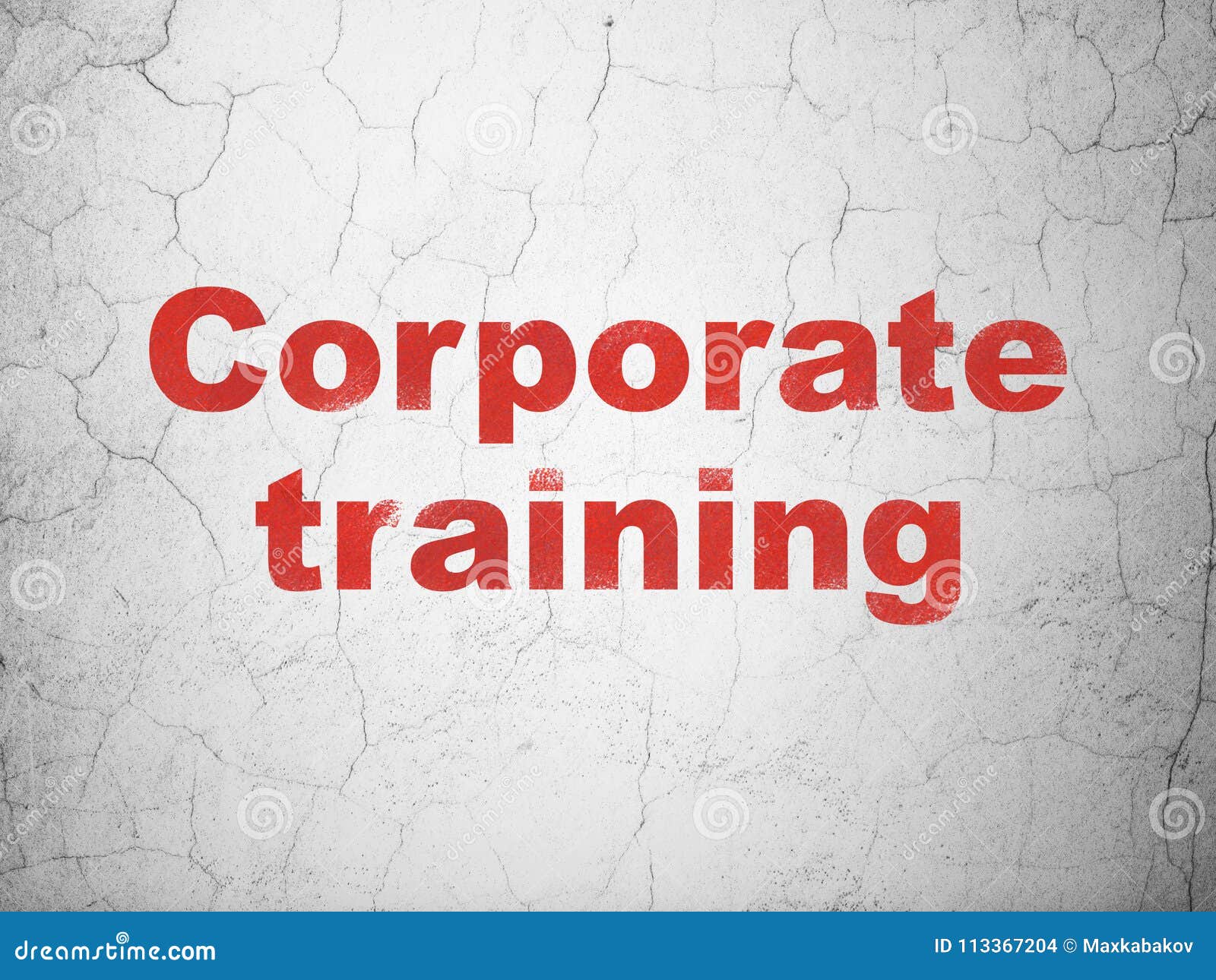 Learning Concept: Corporate Training on Wall Background Stock ...