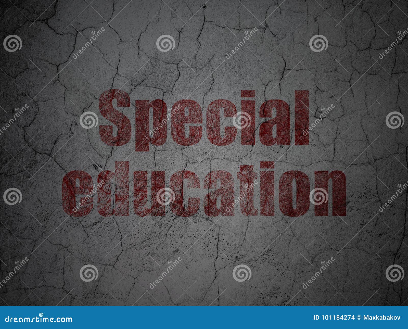 Learning Concept: Special Education on Grunge Wall Background Stock ...