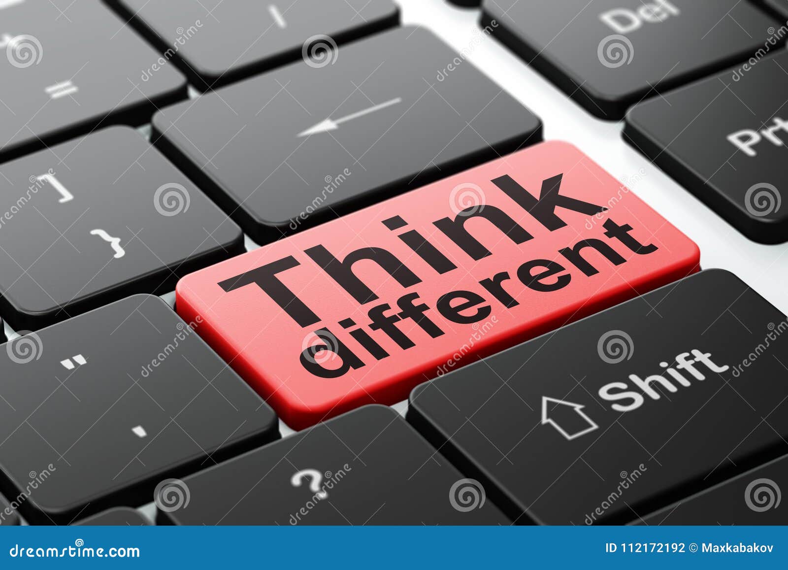 Learning Concept: Think Different on Computer Keyboard Background Stock ... Learning Concept: Think Different on Computer Keyboard Background Stock ...