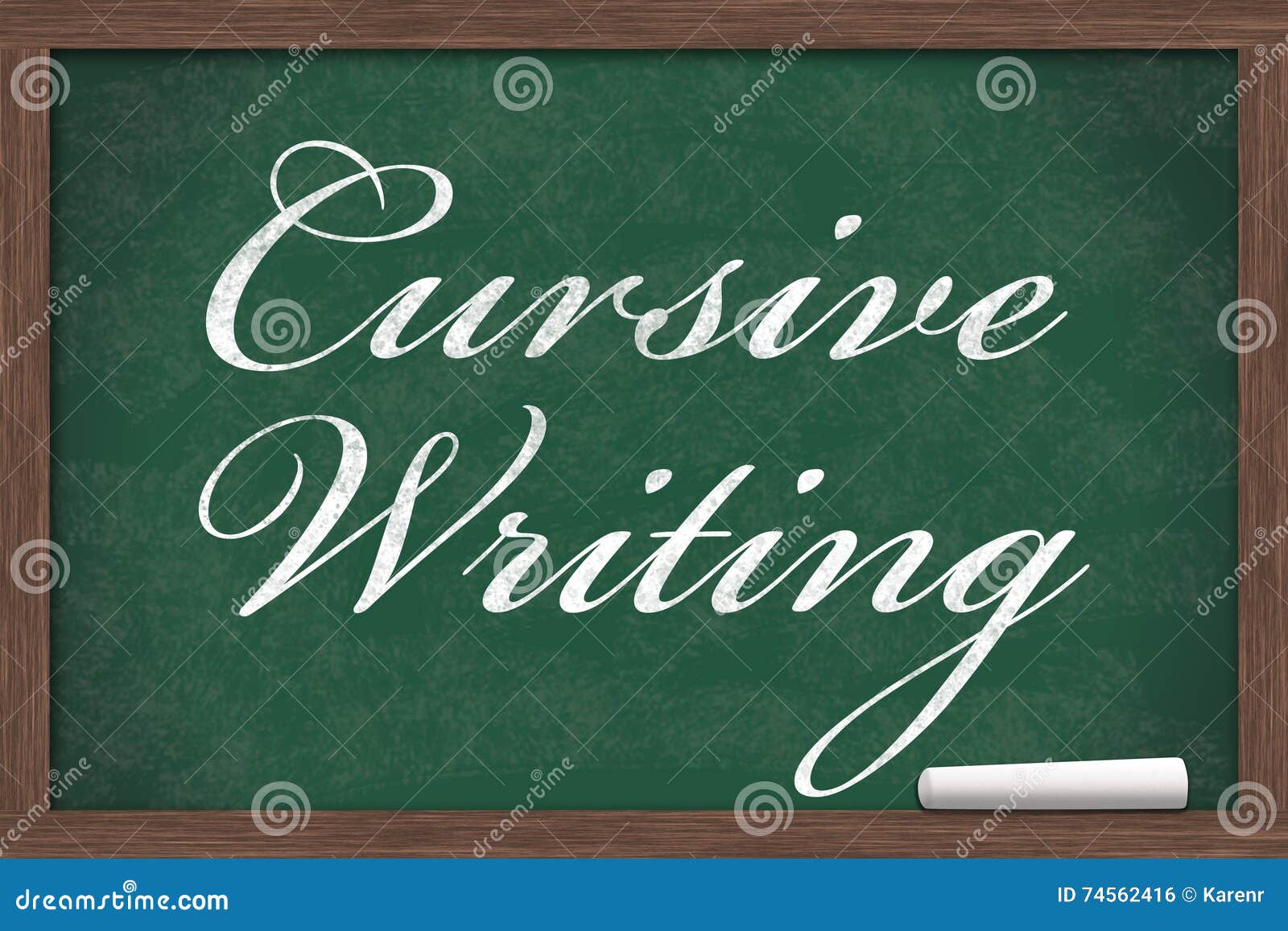 Kid Learning Cursive Handwriting Royalty-Free Stock Photography ...