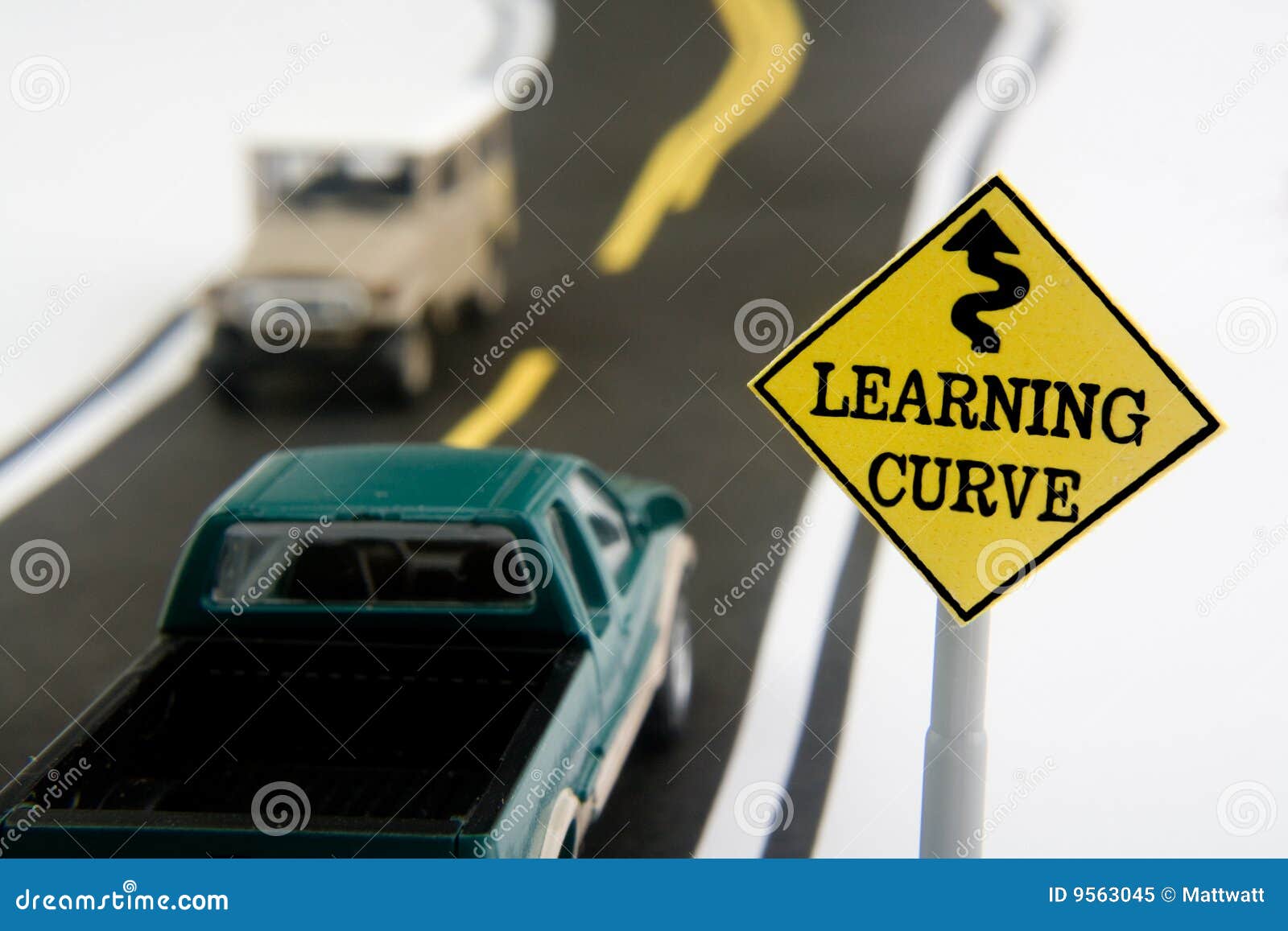 Learning Curve Text With Marker Royalty-Free Stock Photo ...