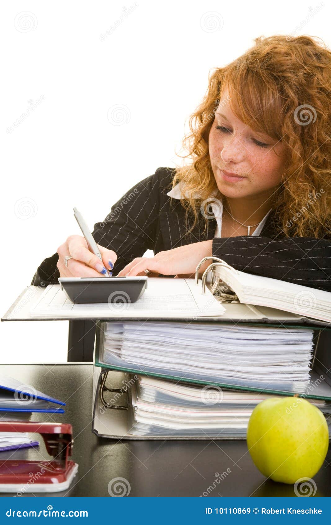 Learning at the desk stock image. Image of manager, descent - 10110869