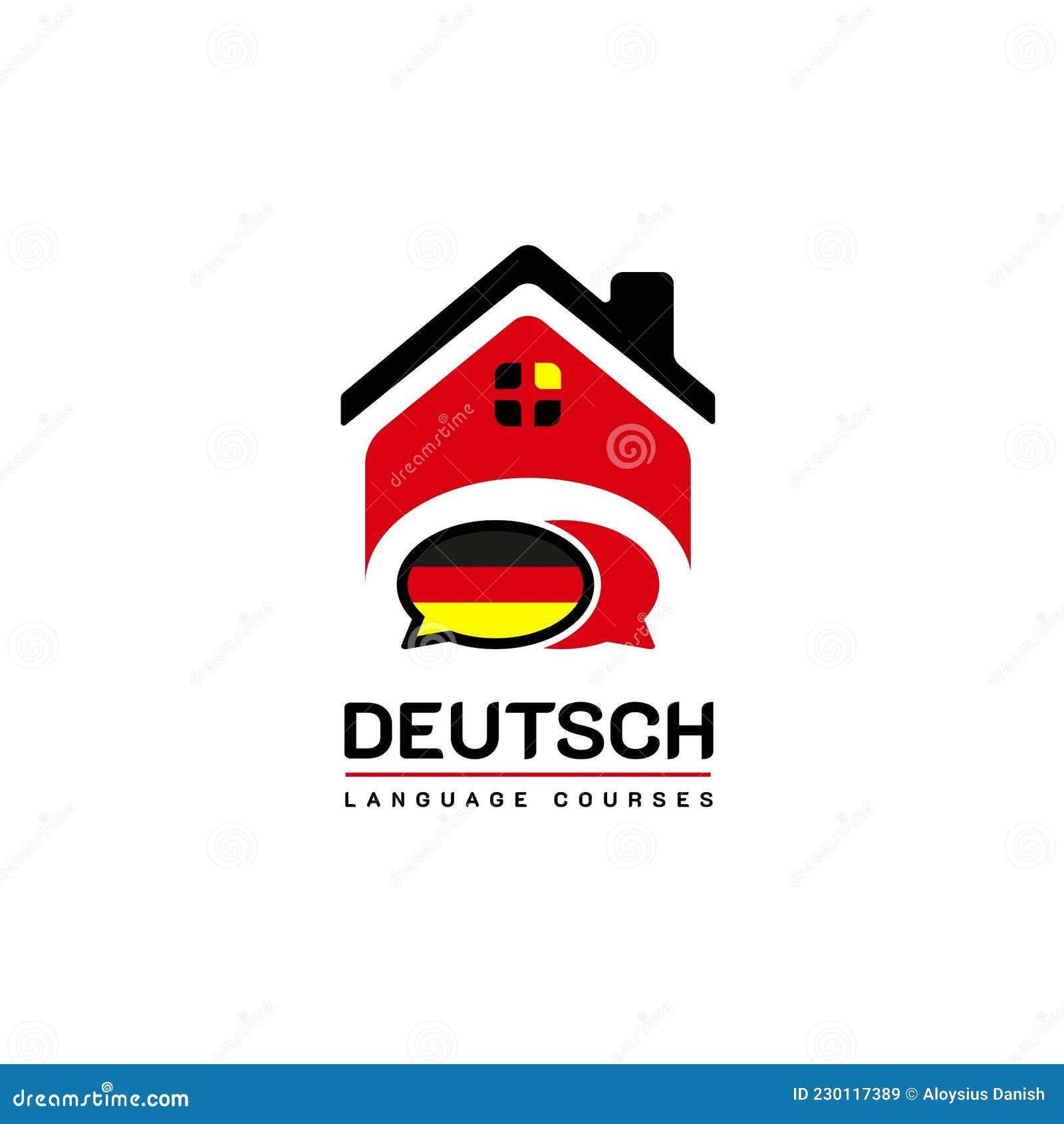 Learning Deutch German Language Class Logo. the Language Exchange ...