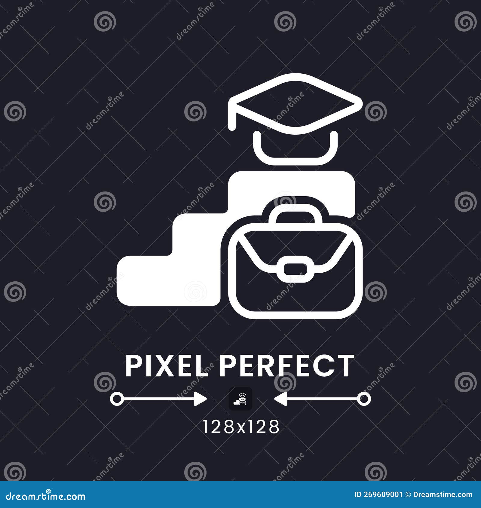 Learning and Development White Solid Desktop Icon Stock Vector ...