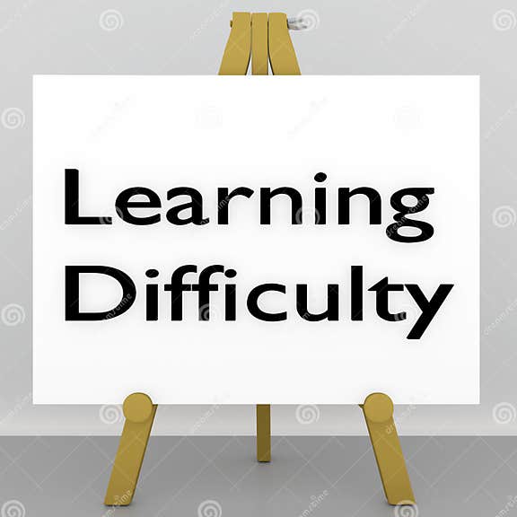 Learning Difficulty Concept Stock Illustration - Illustration of health ...
