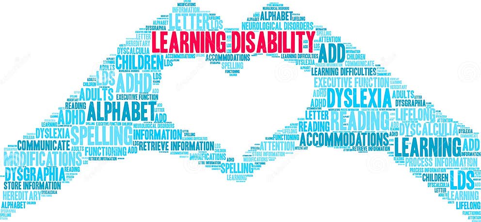 Learning Disability Word Cloud Stock Vector - Illustration of ...