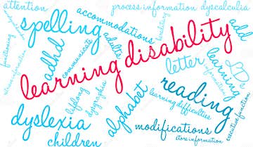 Learning Disability Word Cloud Stock Vector - Illustration of ...
