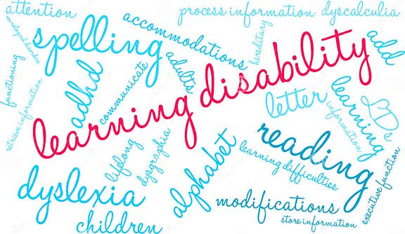 Learning Disability Word Cloud Stock Vector - Illustration of ...