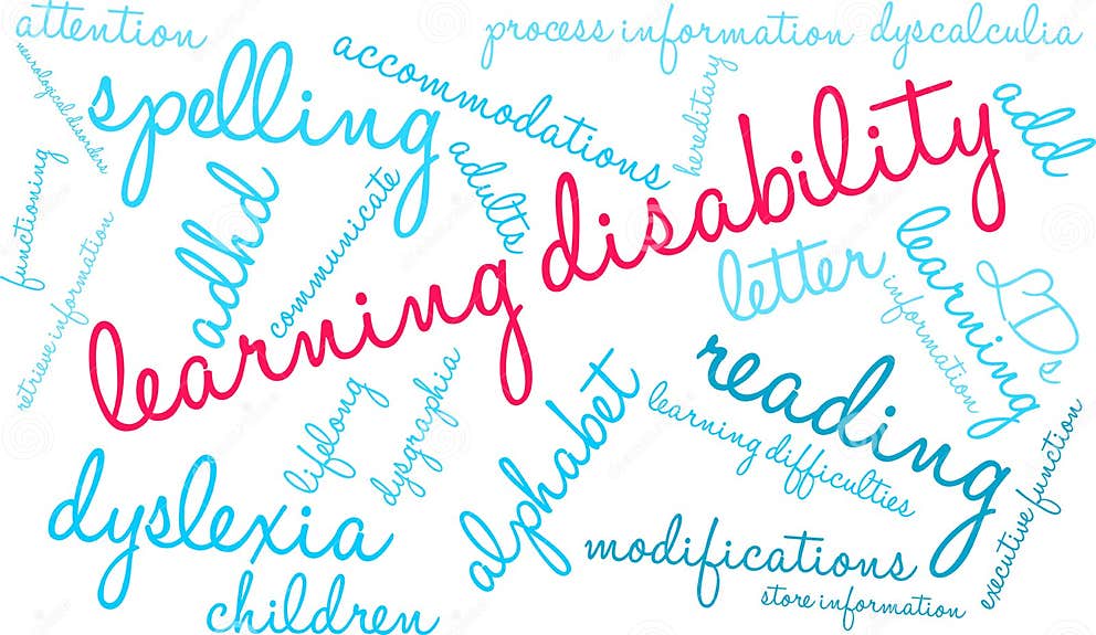 Learning Disability Word Cloud Stock Vector - Illustration of ...