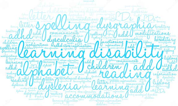 Learning Disability Word Cloud Stock Vector - Illustration of ...