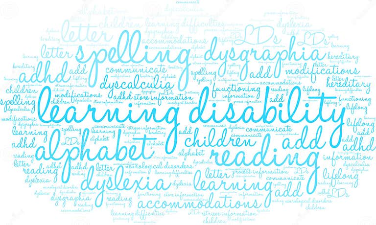 Learning Disability Word Cloud Stock Vector - Illustration of ...