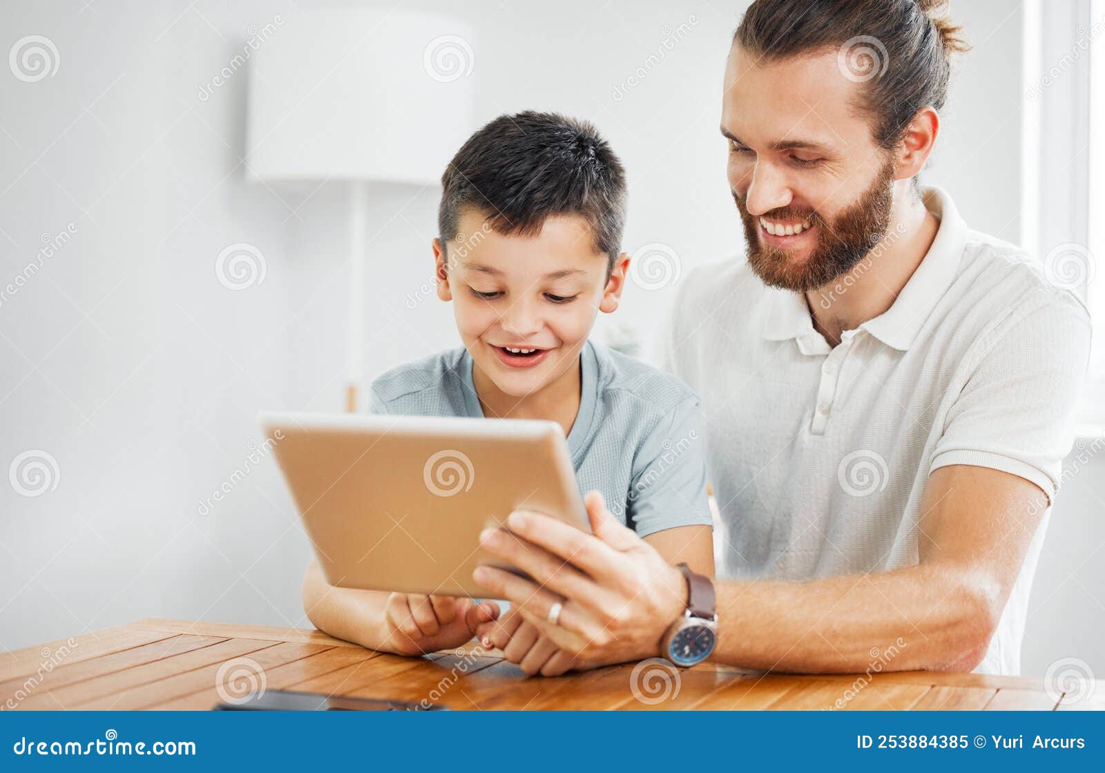 Learning, Education and Development with a Father and Son Browsing ...