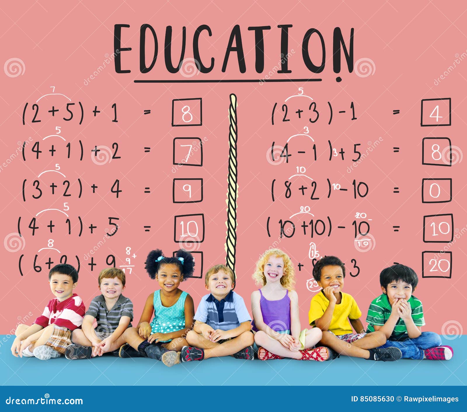 Learning Education Mathematics Calculation Teaching Concept Stock Photo ...