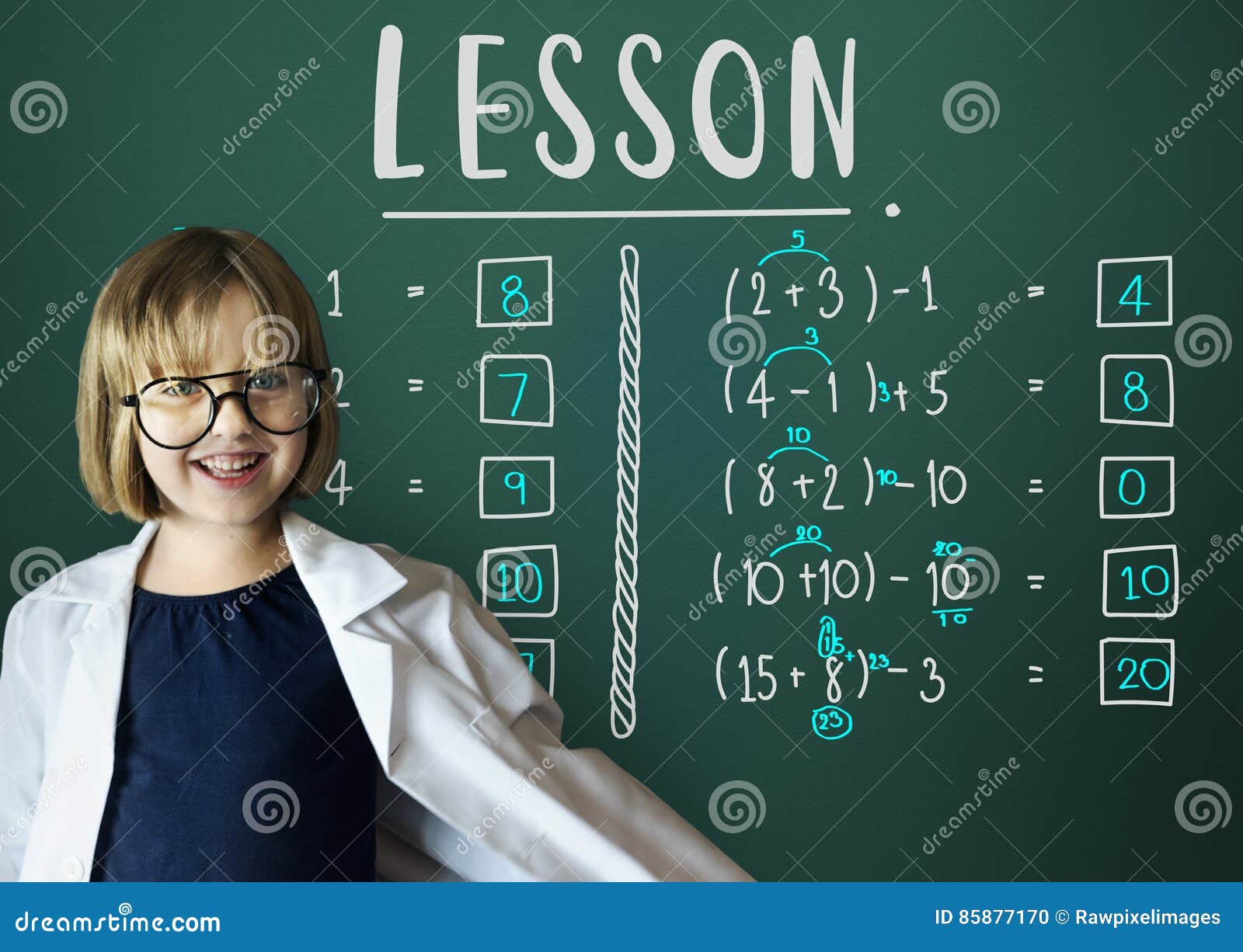 Learning Education Mathematics Calculation Teaching Concept Stock Photo ...