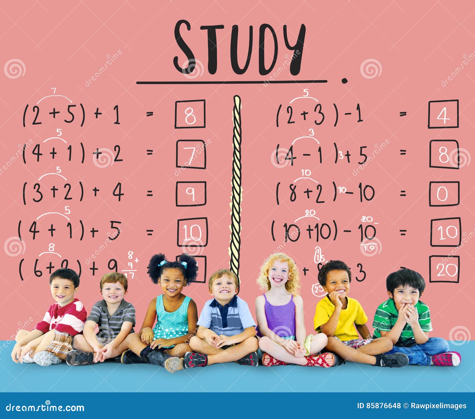 Learning Education Mathematics Calculation Teaching Concept Stock Photo ...