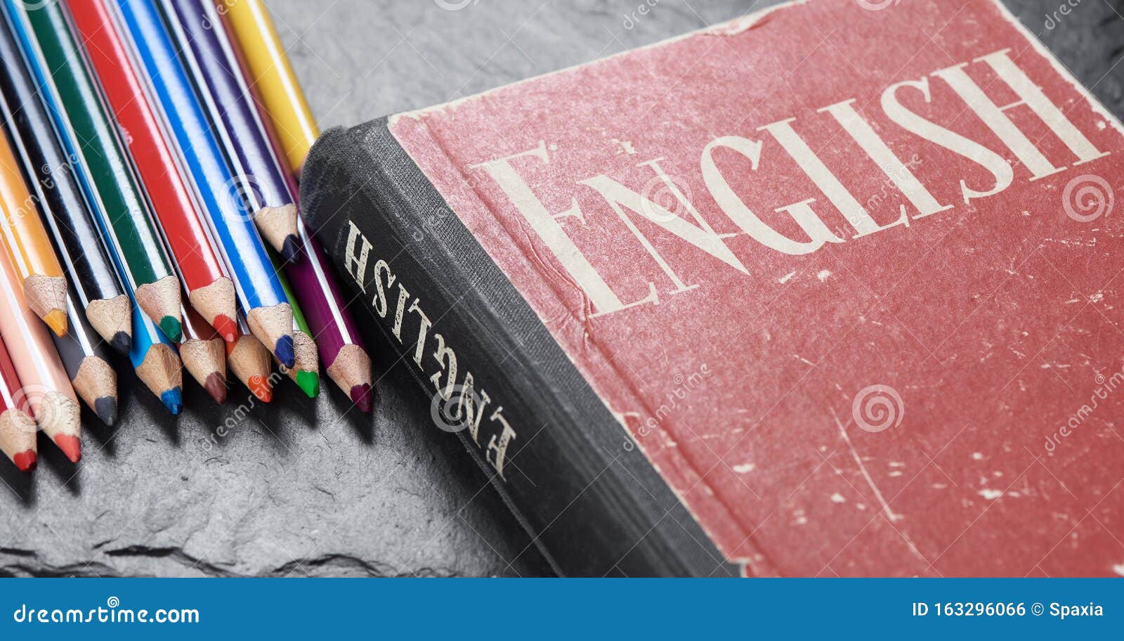 Learning English Concept. Dictionary Stock Photo - Image of classbook ...