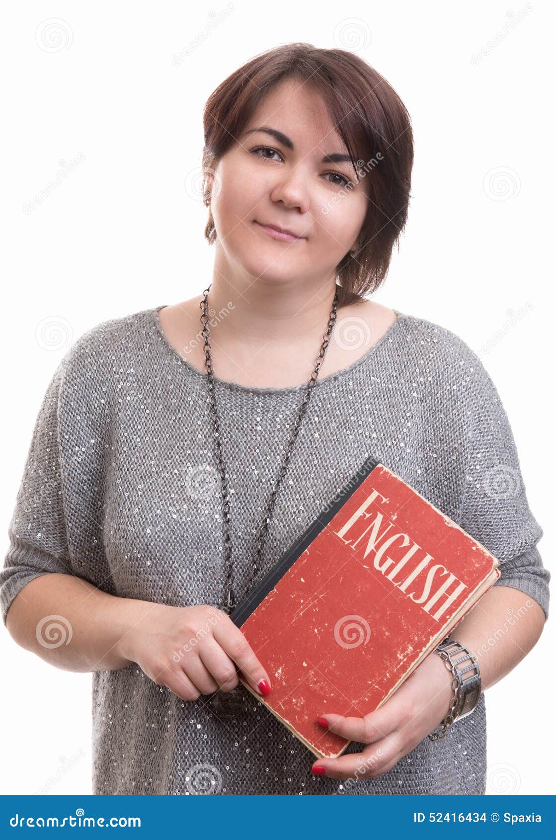 Learning English stock photo. Image of woman, english - 52416434