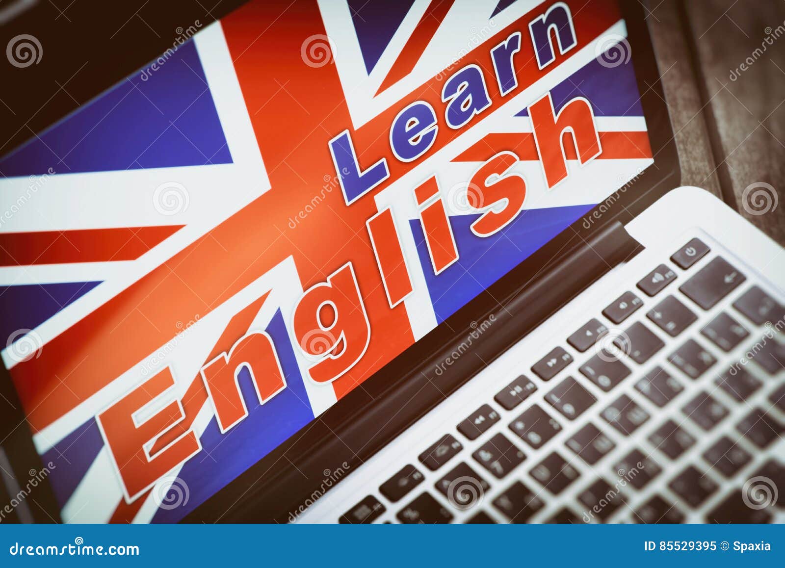 Learning English Online Concept. Stock Image - Image of learn, training ...