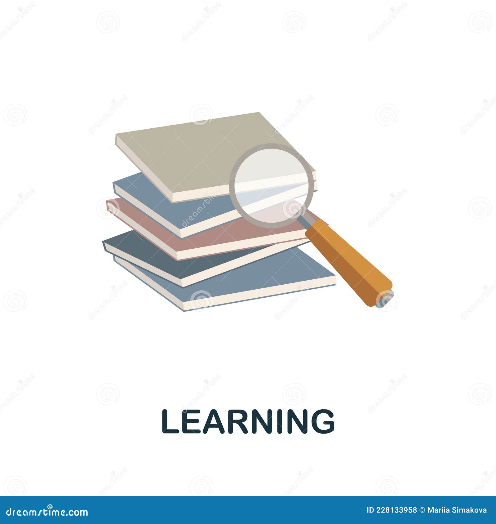 Learning Flat Icon. Simple Sign from Gamification Collection. Creative ...